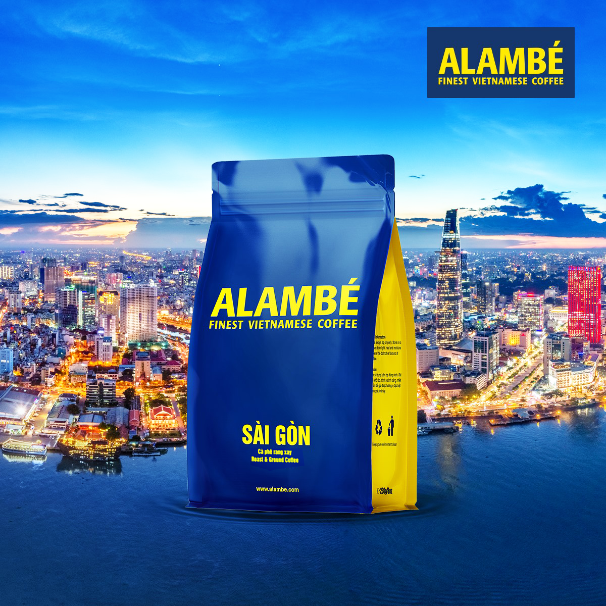 Cà Phê Rang Xay Sài Gòn Alambé - Roast & Ground Coffee - HavaMall ...
