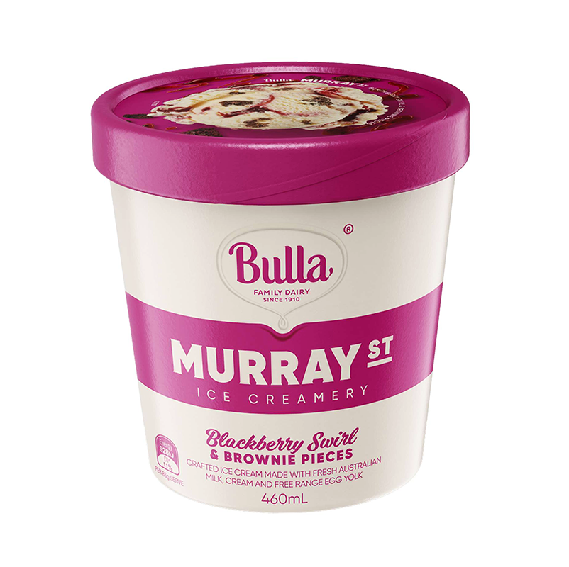 Kem Bulla Murray Hương Socola và Mâm Xôi Đen 460ml - Blackberry Swirl ...