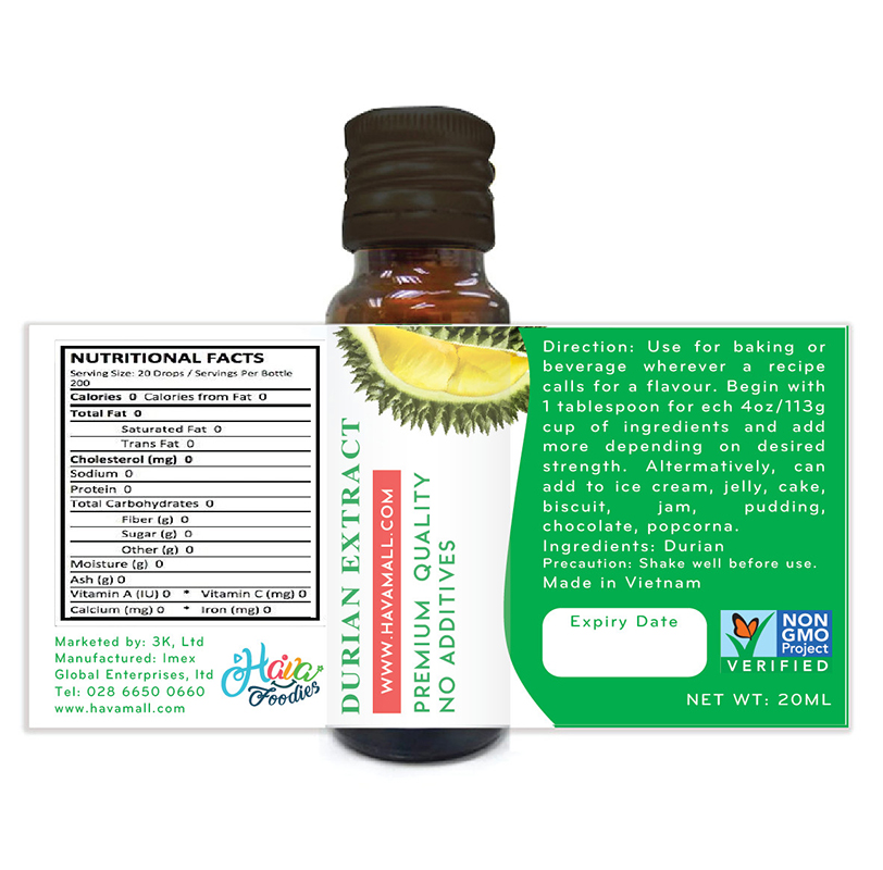Tinh Chất Sầu Riêng Havafood 20ml - Durian Extract - HavaMall - Siêu ...