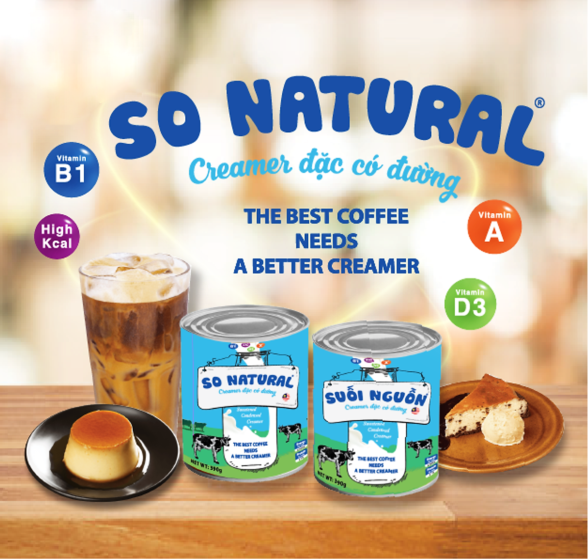 Thùng Sữa Đặc Có Đường Creamy So Natural 24 Lon 1kg - HavaMall - Siêu ...