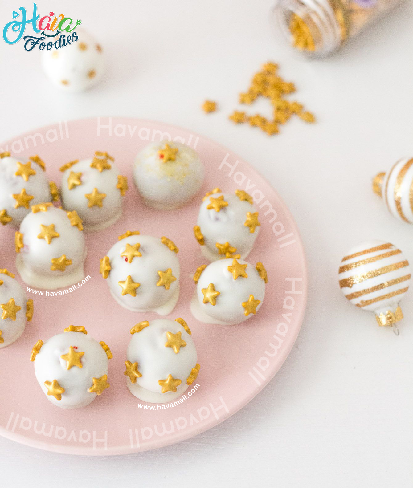 Bông Đường Hình Ngôi Sao Trang Trí Giáng Sinh Noel Havafood Hủ 50g ...