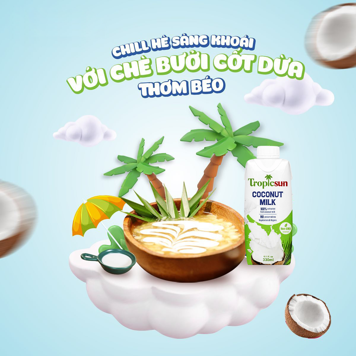 Nước Cốt Dừa Hộp Giấy TropicSun 330ml - Coconut Milk - HavaMall - Siêu ...